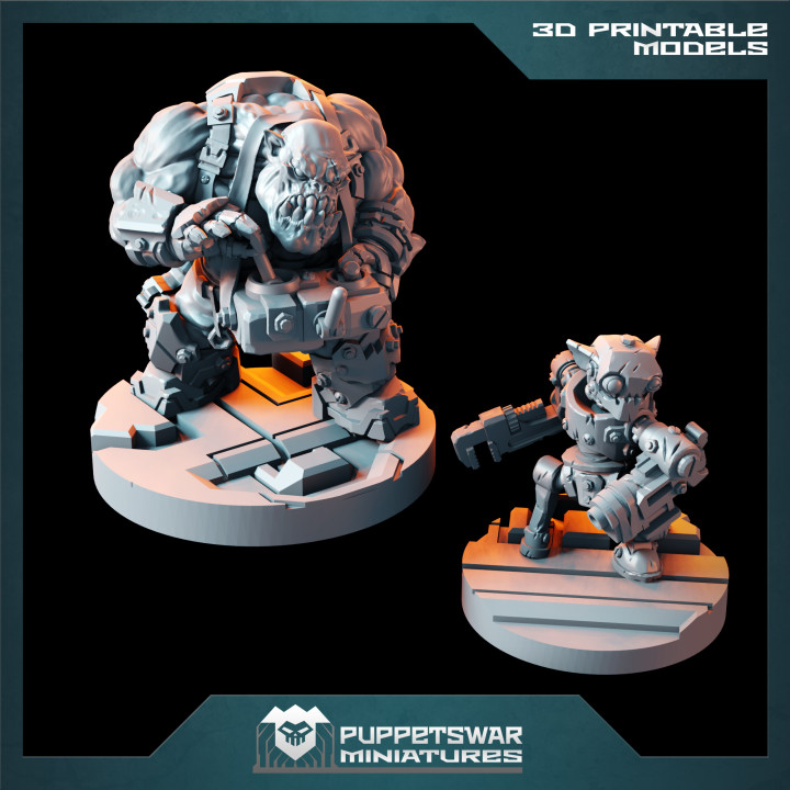 3D Printable Gobots by Puppetswar Miniatures