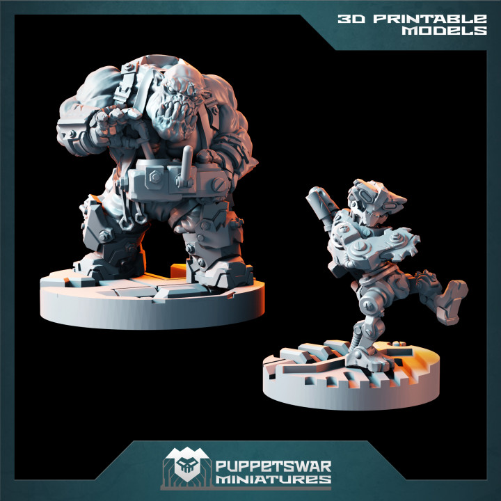 3D Printable Gobots by Puppetswar Miniatures