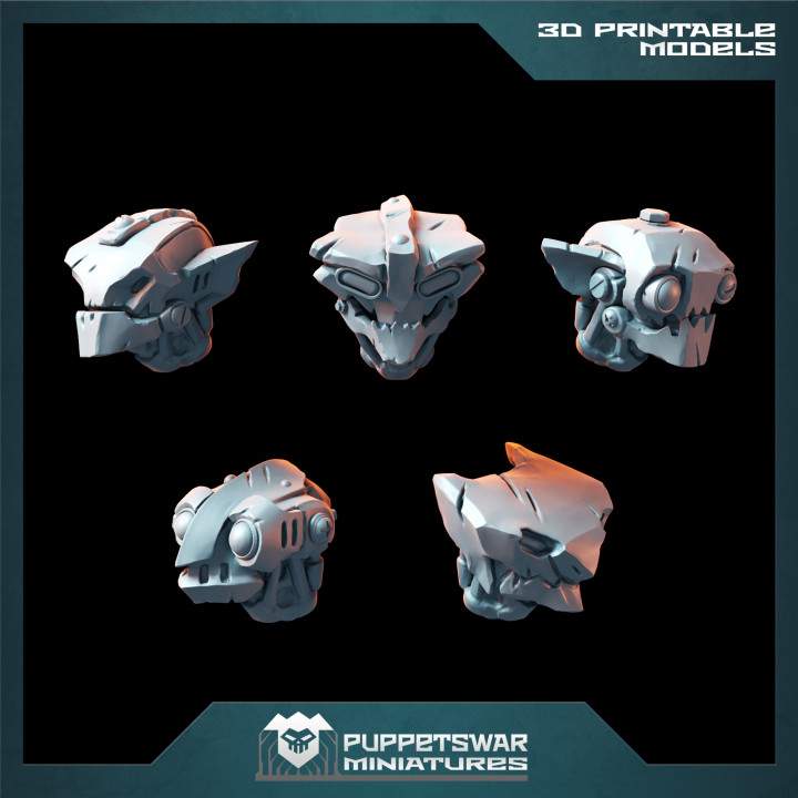 3D Printable Gobots by Puppetswar Miniatures