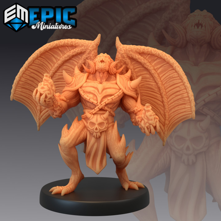 3D Printable Winged Devil Army Set / Hell Warrior / Demon General ...