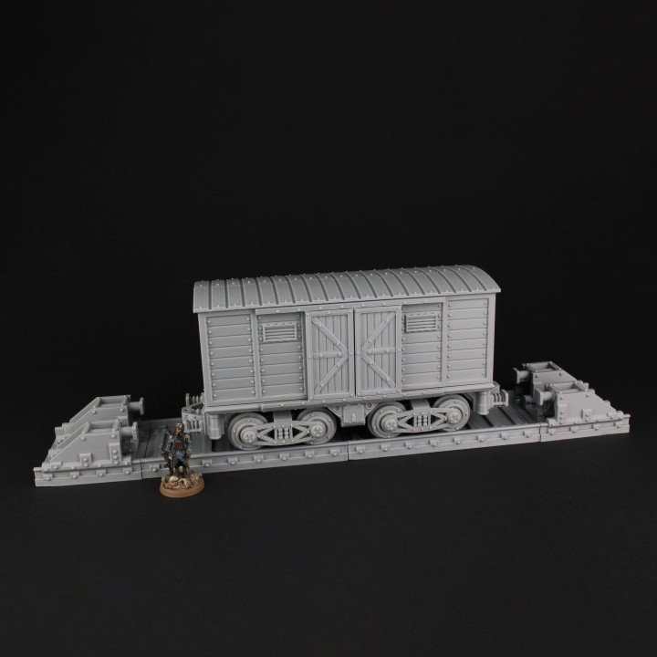 3D Printable Industrial Train Bundle by Tesseract Tomb