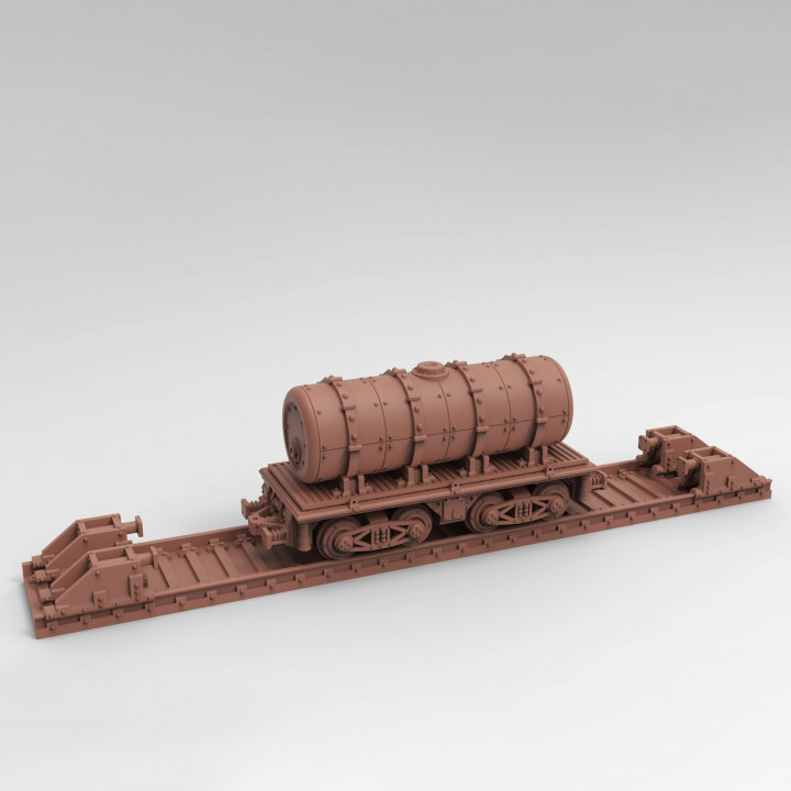 3D Printable Industrial Train Bundle by Tesseract Tomb