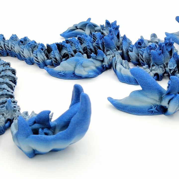 3D Print of Coral Reef Dragon by chemicaljelly