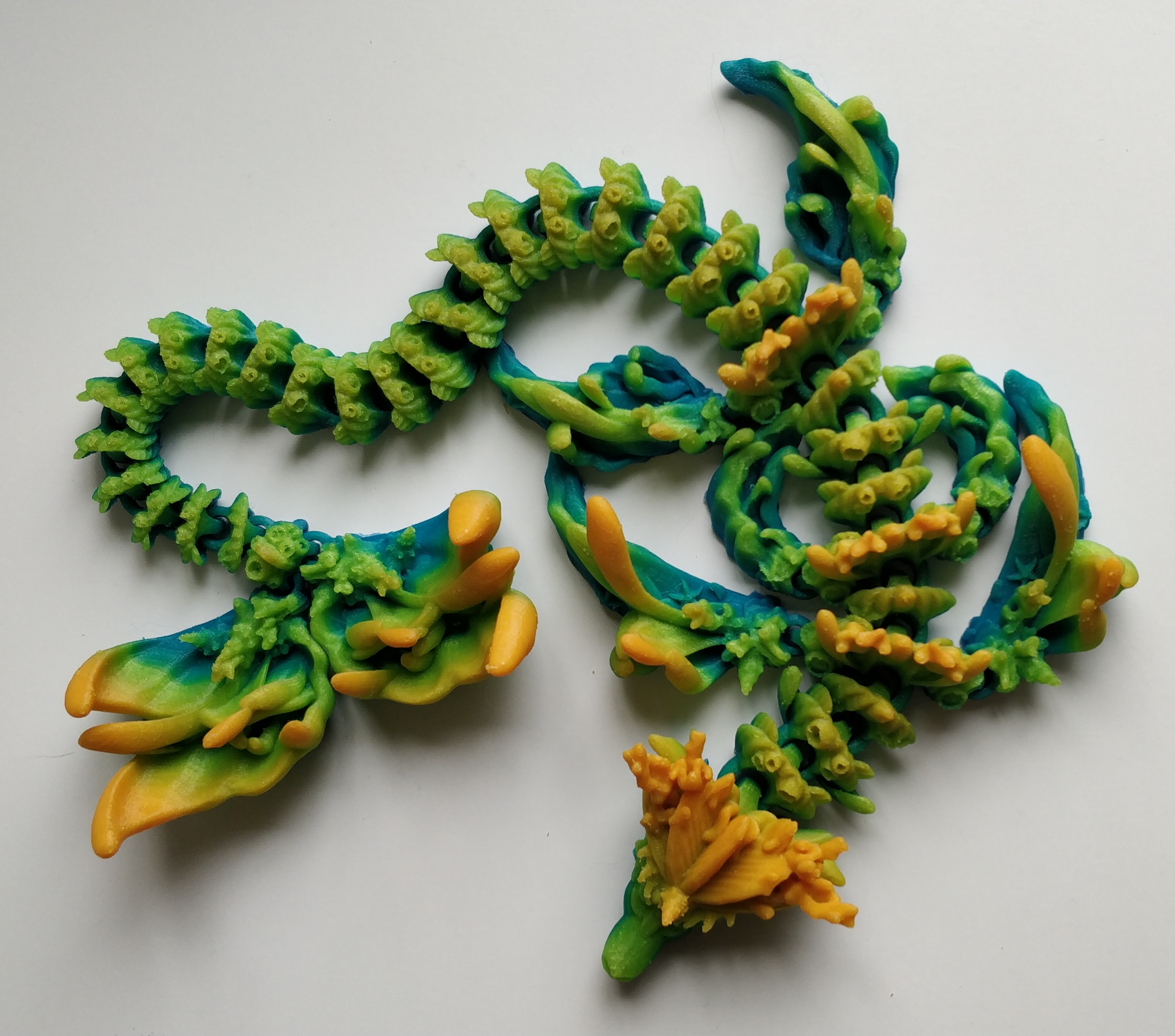 3D Print of Coral Reef Dragon by mallemagic