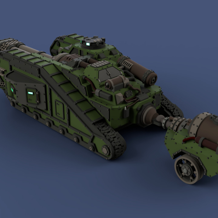 3D Printable Inferno Flame Tank Kit For MK VI Landship by Tread Heads