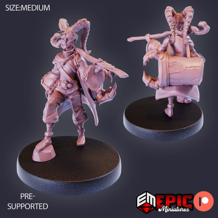 3D Printable Warlock Apprentice Set / Demon Shaman / Evil Wizard / Hell ...