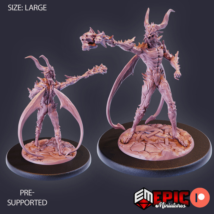 3D Printable Arch Devil Spear / Hell Wizard / Demon General / Evil Army ...