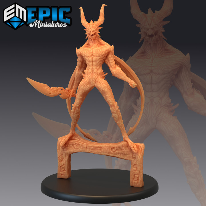 3D Printable Arch Devil Set/ Hell Warrior / Demon General / Evil Army ...