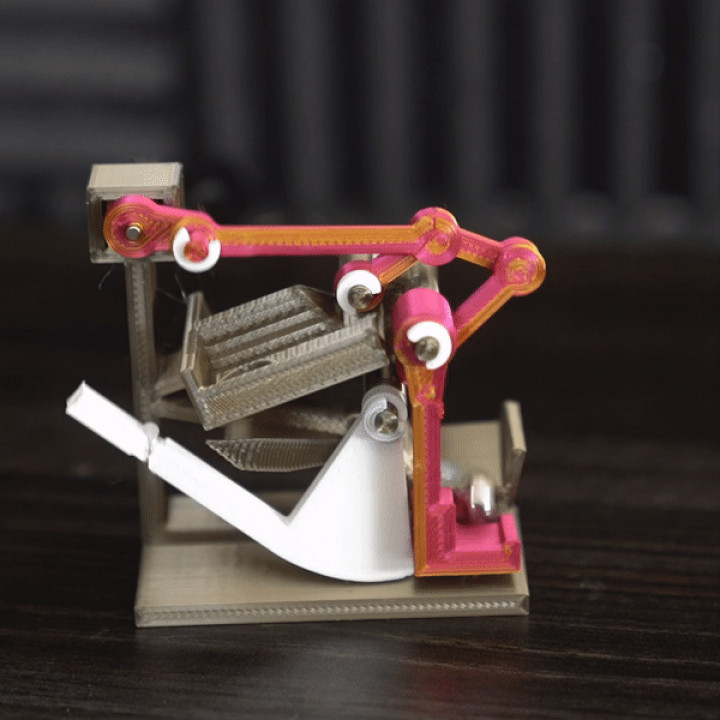 下载 180 Degree Lift Arm Marble Machine 通过 3D Printer Academy