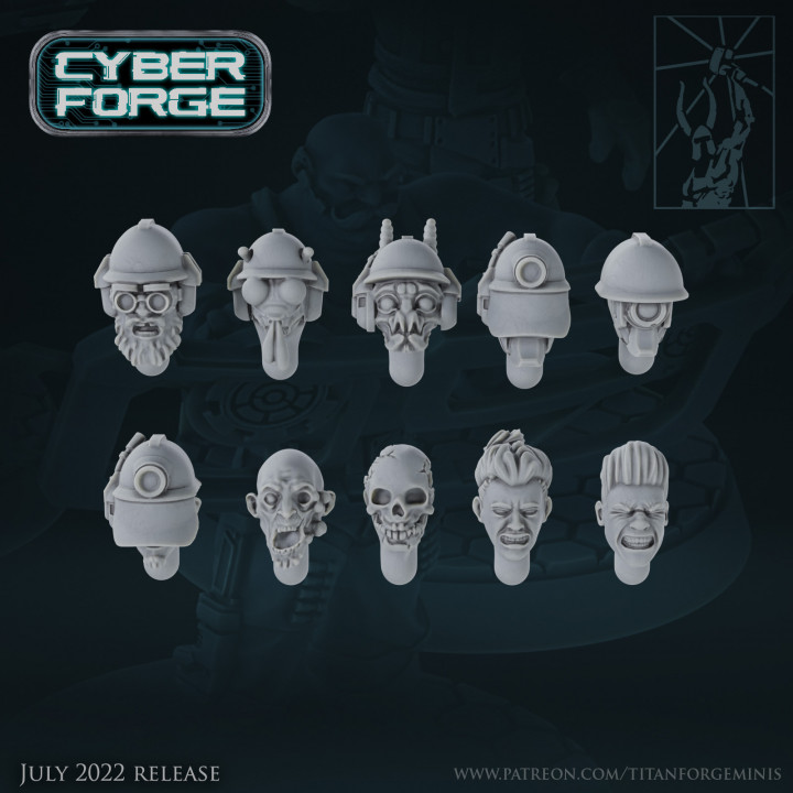 3D Printable Cyber Forge Anniversary Route 77 Civil Workers by Titan ...