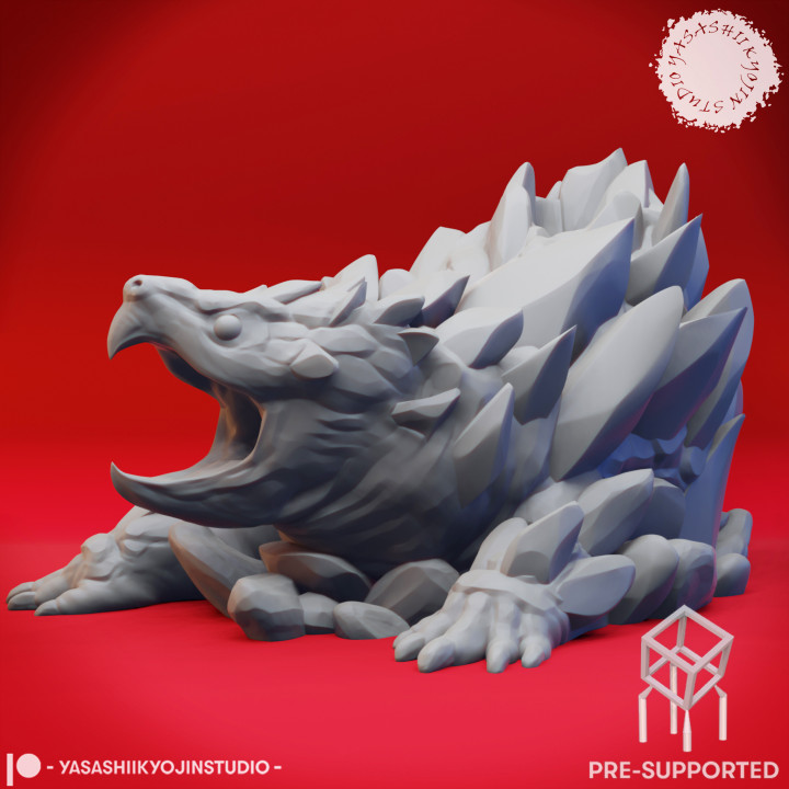 3D Printable Earth Elemental - Tabletop Miniature (Pre-Supported) by ...