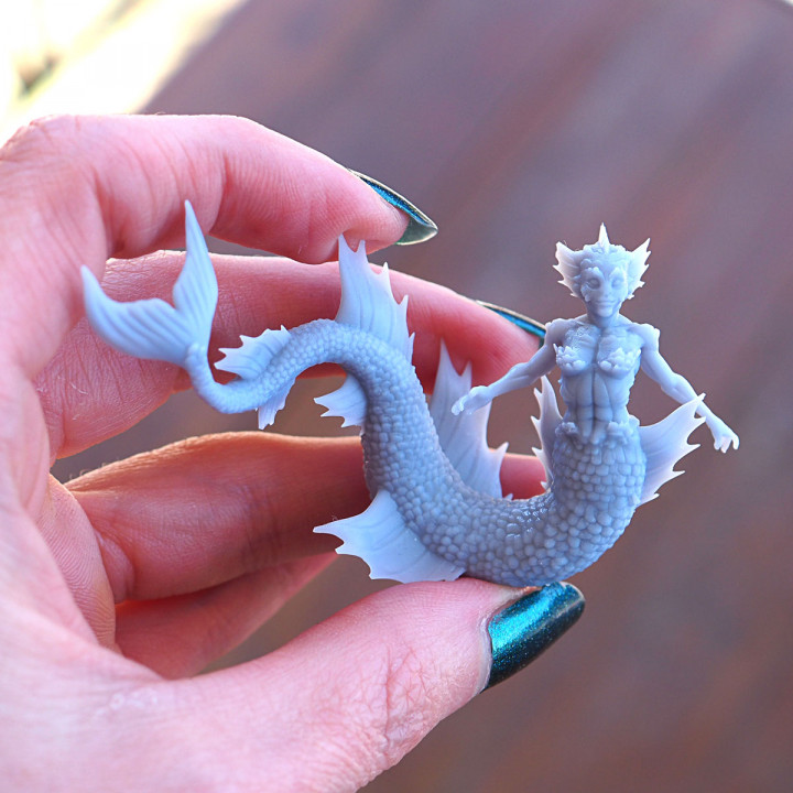 3D Printable Mermaid by La Louve 3D