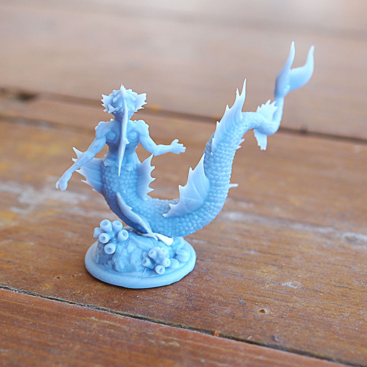 3D Printable Mermaid by La Louve 3D