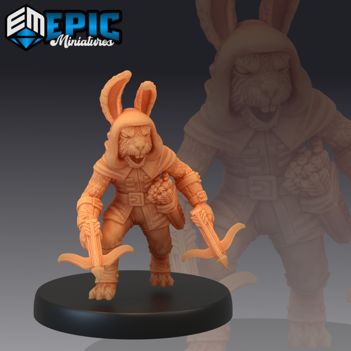 3D Printable Bunny Folk Set / Rabbit Warrior / Rodent Soldier / Hare ...