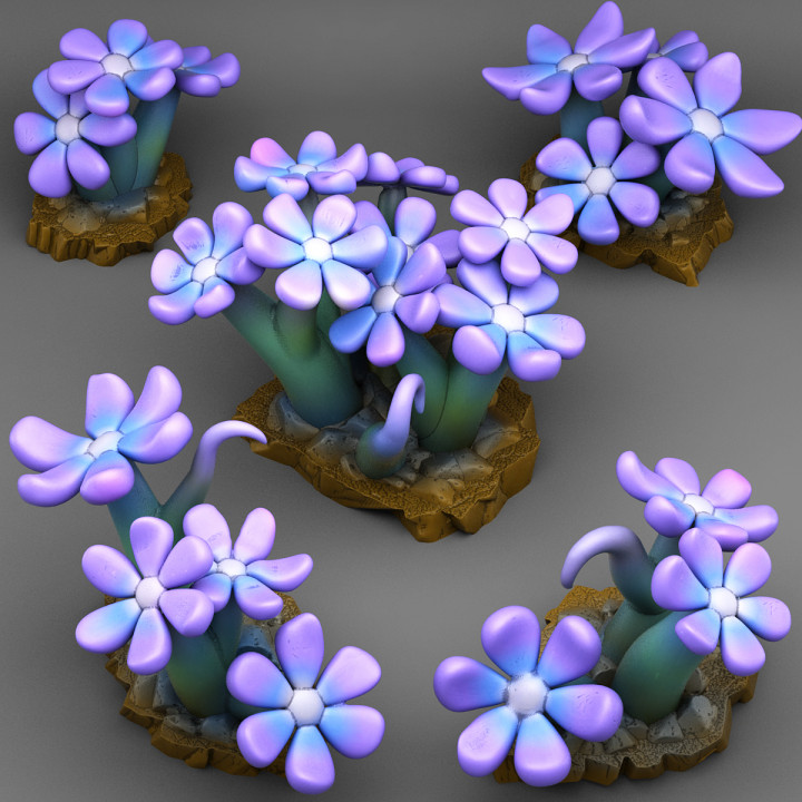 3D Printable MAGIC CHILDISH FLOWERS by Fantastic Plants And Rocks