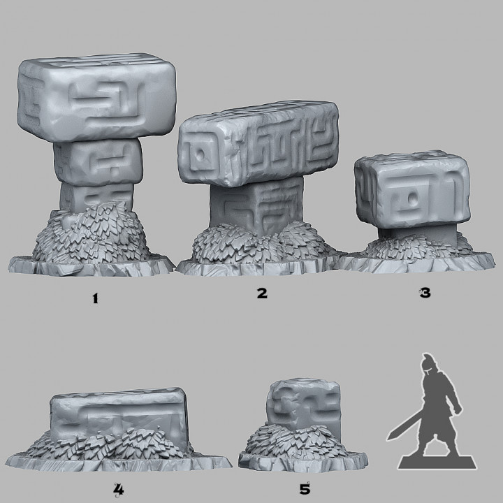 3D Printable MYSTERIOUS ALIEN STONES by Fantastic Plants And Rocks
