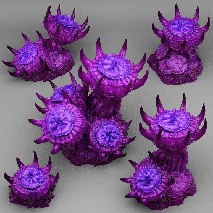 3D Printable UNDERDARK FLOWERS by Fantastic Plants And Rocks