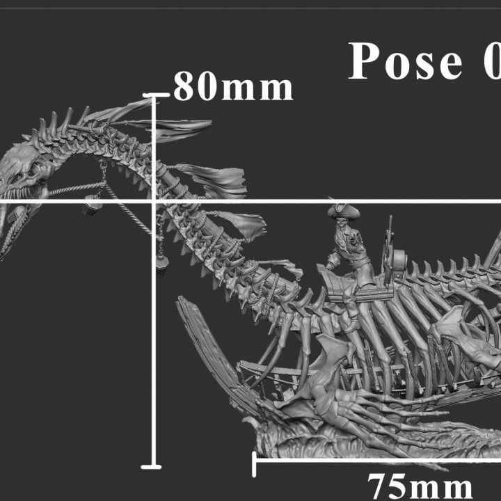 3D Printable Rum and Bones (all 3 poses) by Mini Monster Mayhem