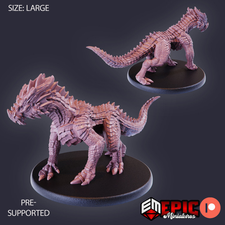 3D Printable Red Guard Drake Set / Legendary Dragon / Mountain ...