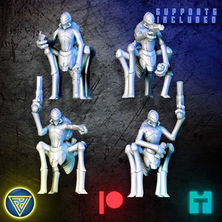 3D Printable Ant Alien Worker Set by Print Paint Play