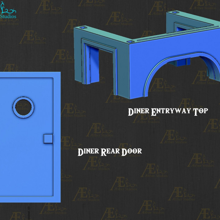 3D Printable AEURBN3 – Modern Urban Diner by Aether Studios