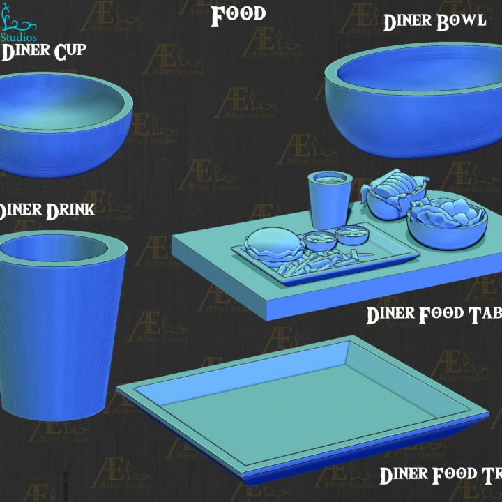 3D Printable AEURBN3 – Modern Urban Diner by Aether Studios