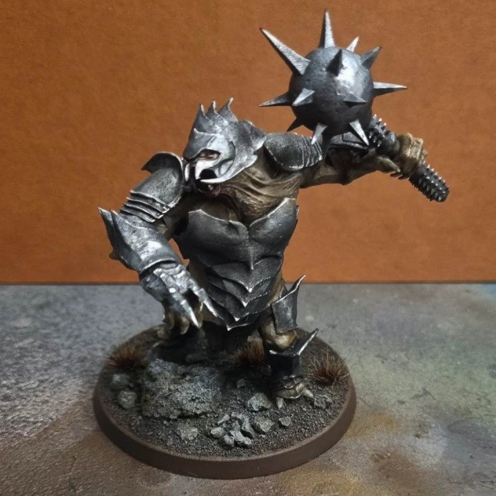 3D Print of Troll (pose 1 of 3) (armor and no armor/ 3 weapons) by ...