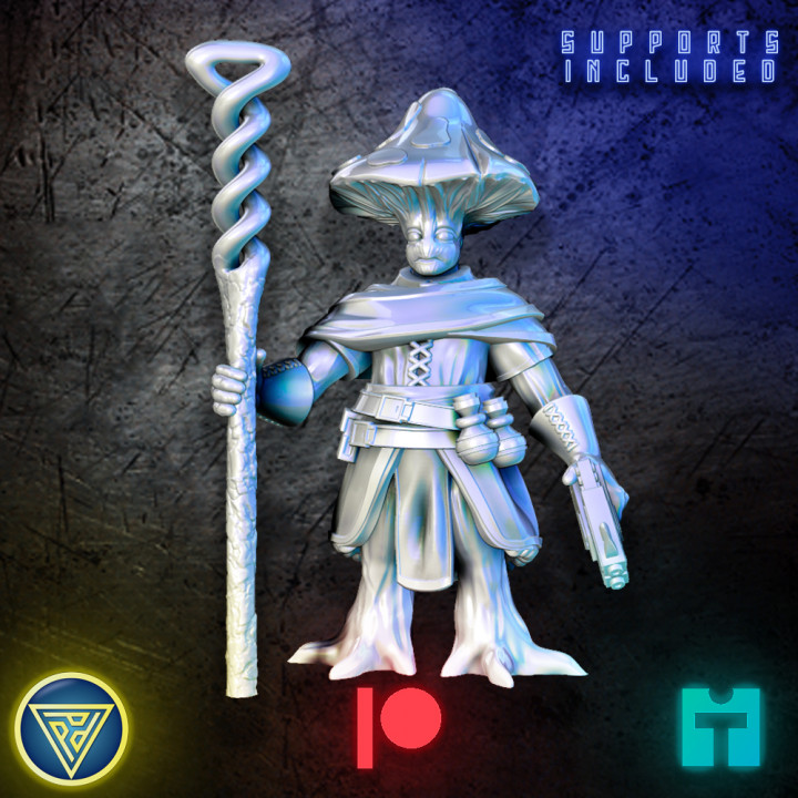 3D Printable Mushroom Alien Mystic by Print Paint Play