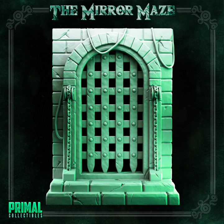 3D Printable Porticullis and mirror - THE MIRROR MAZE - MASTERS OF ...
