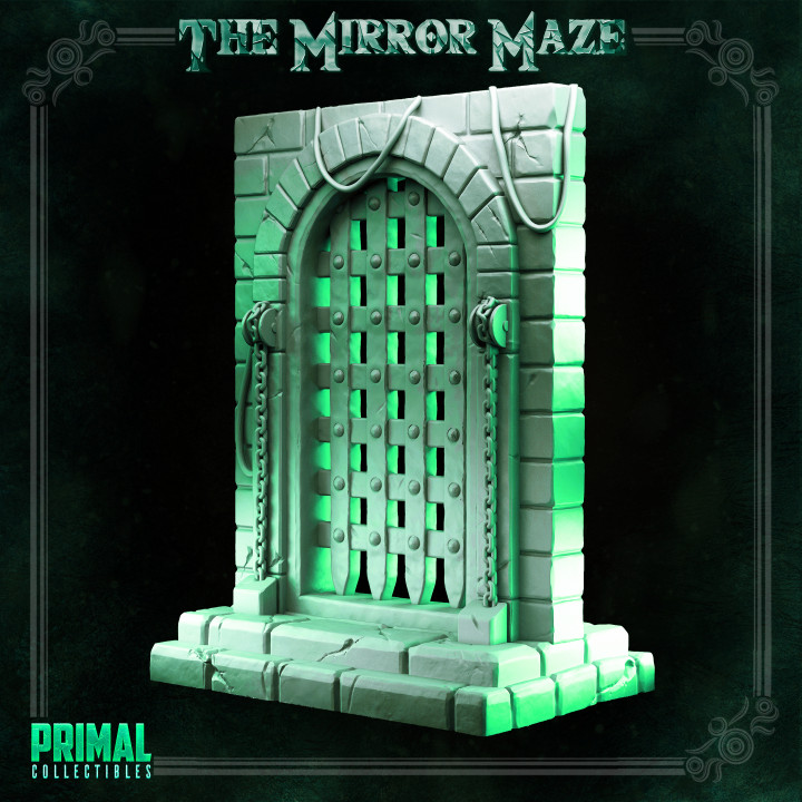 3D Printable Porticullis and mirror - THE MIRROR MAZE - MASTERS OF ...
