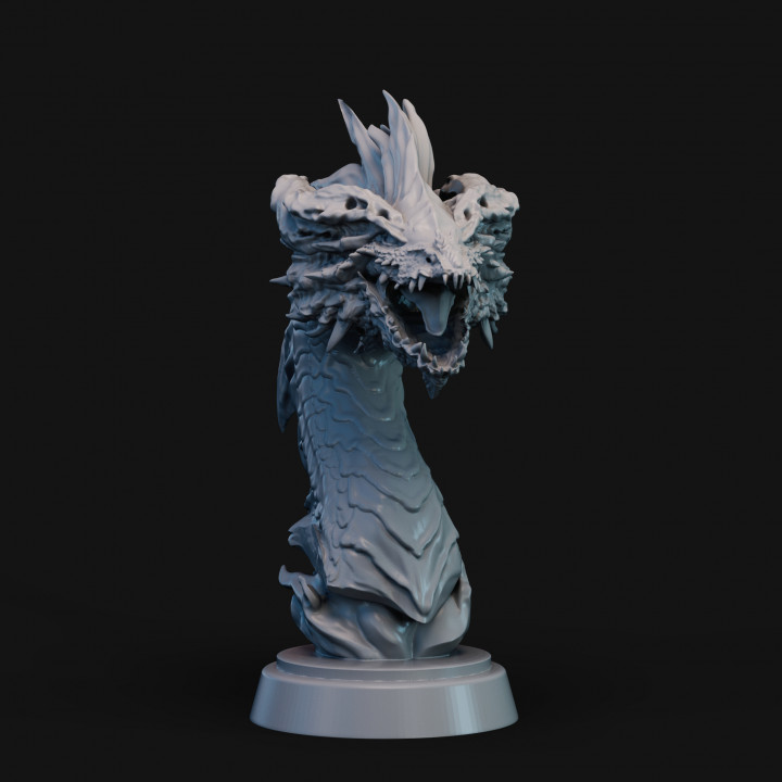 3D Printable Red Dragon Bust Trophy by 2moronic miniatures