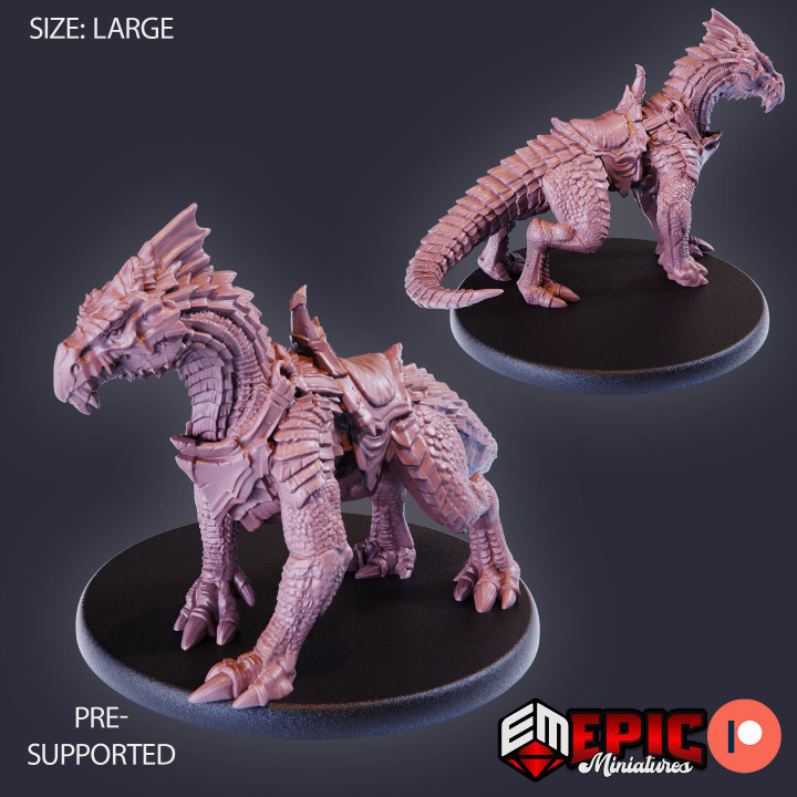 3D Printable White Guard Drake Mount / Legendary Dragon / Mountain ...