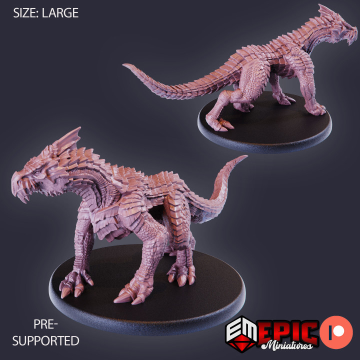 3D Printable White Guard Drake Set / Legendary Dragon / Mountain ...