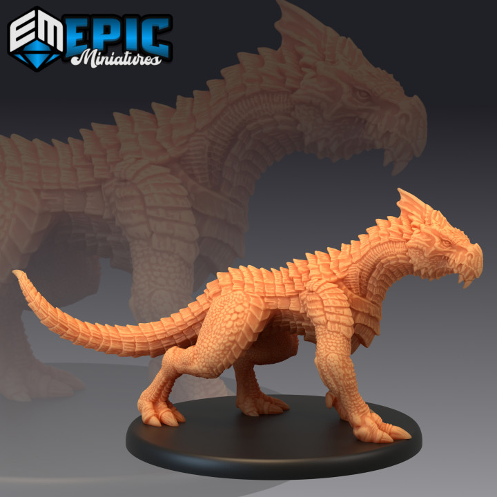 3D Printable White Guard Drake Set / Legendary Dragon / Mountain ...