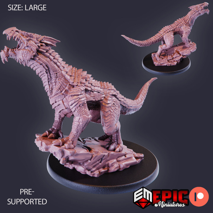 3D Printable White Guard Drake Set / Legendary Dragon / Mountain ...