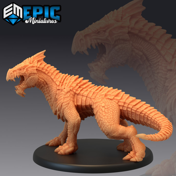 3D Printable White Guard Drake Set / Legendary Dragon / Mountain ...