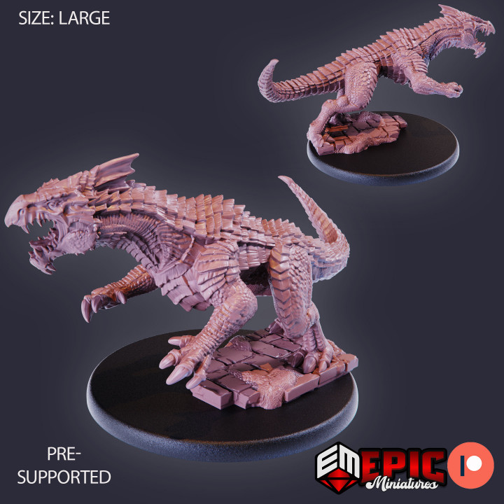 3D Printable White Guard Drake Set / Legendary Dragon / Mountain ...