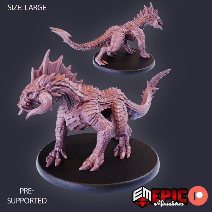 3D Printable Black Guard Drake Set / Legendary Dragon / Mountain ...