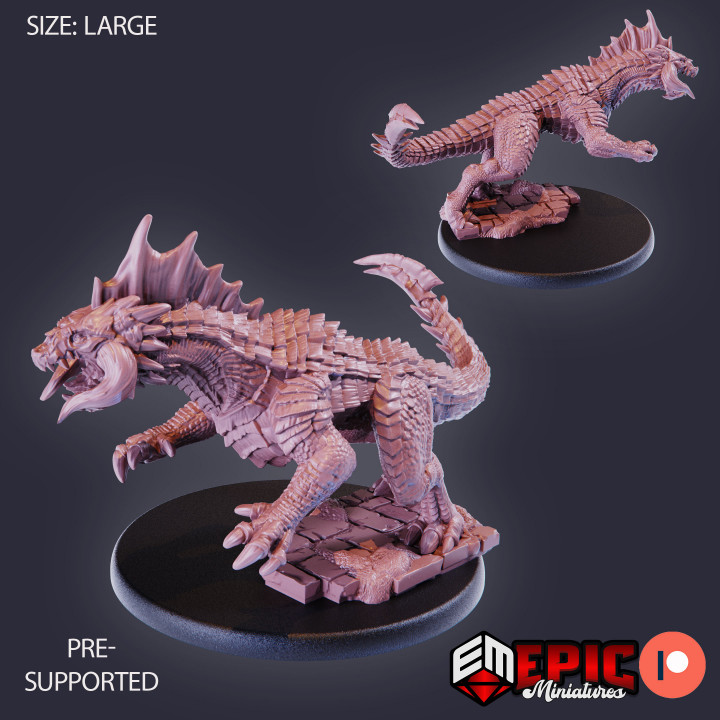 3D Printable Black Guard Drake Set / Legendary Dragon / Mountain ...