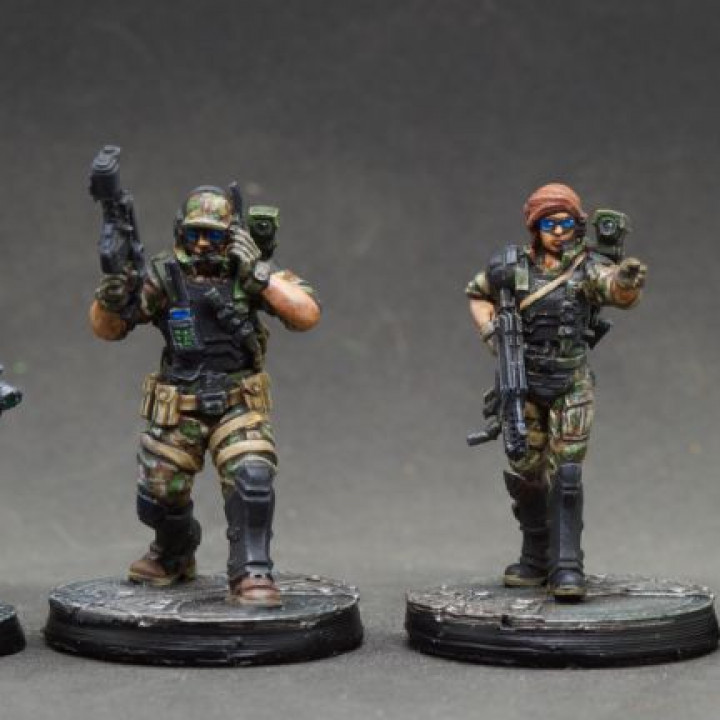 3D Print of HUMAN COLONIAL MARINE SGT SHEPARD by Greymouse