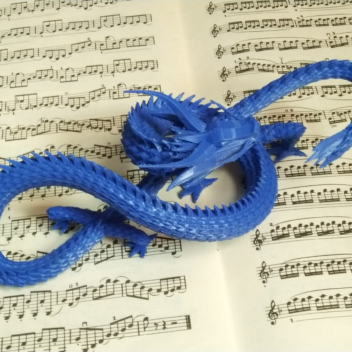 3D Printable Treble clef dragon by Justin Lin