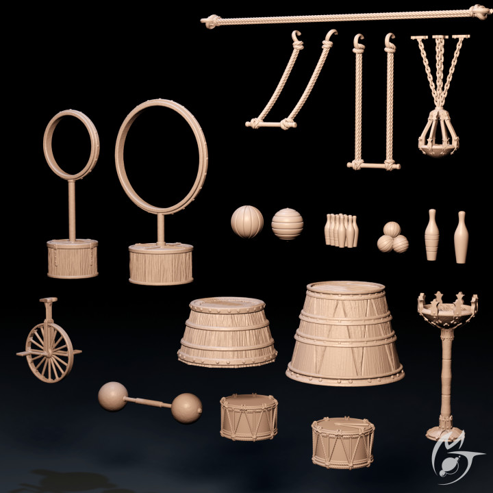 3D Printable Circus - Scene Objects and Props by Making Tlon
