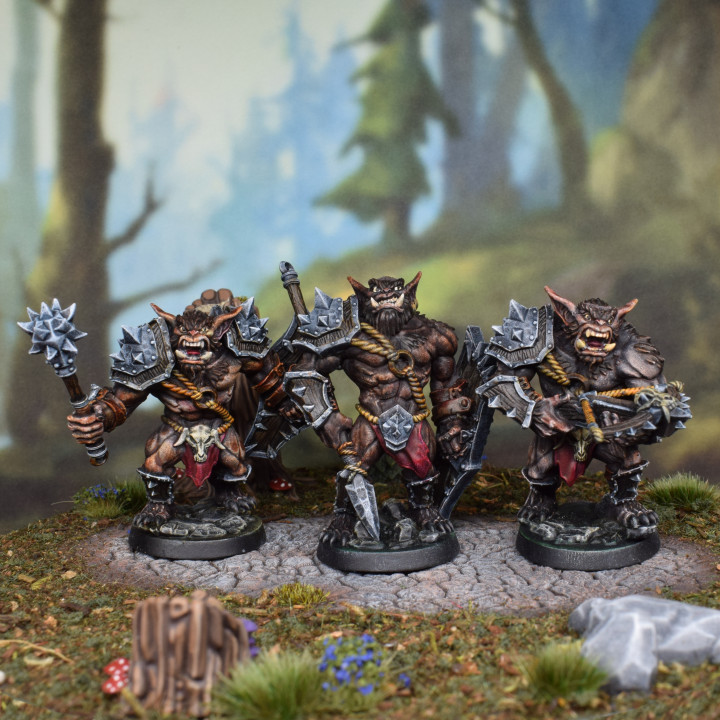 3D Print of Bugbears (Set of 3) (Pre-Supported) by EmpireOfMinis