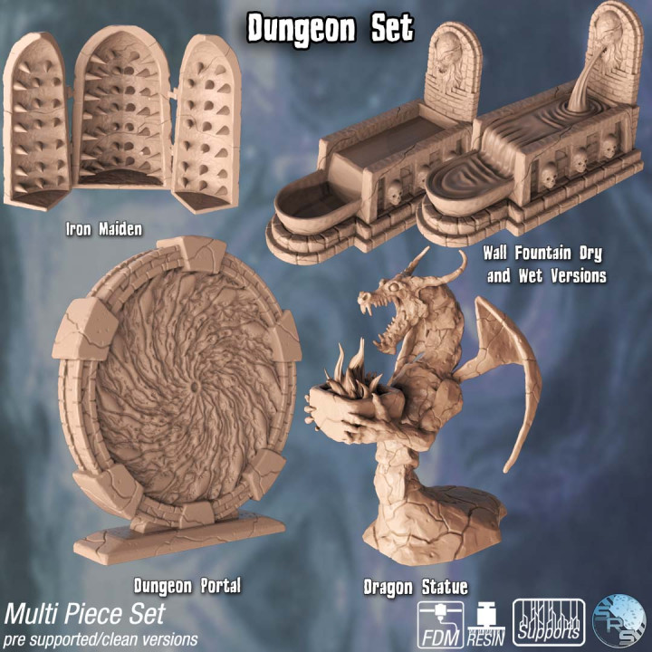 3D Printable Dungeon Scatter Terrain by SRS Studios