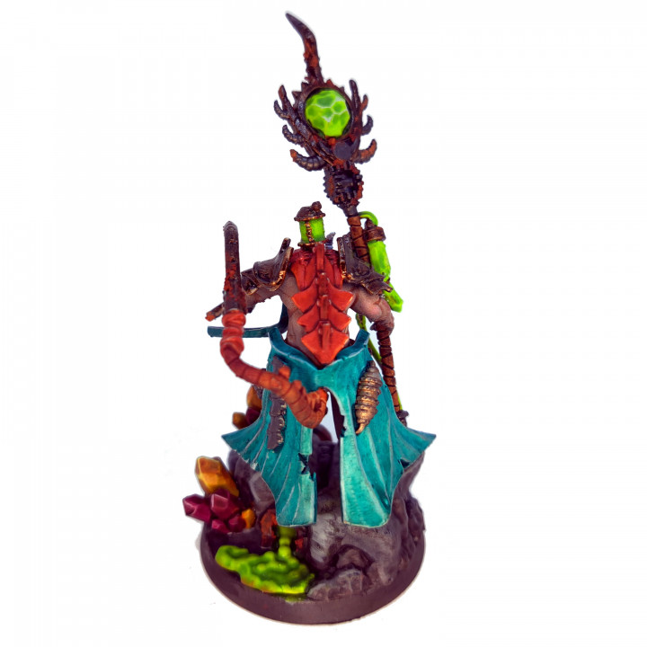 3D Printable Ratkin Supreme Warlock | Fantasy Resin Miniature by Lex Addams