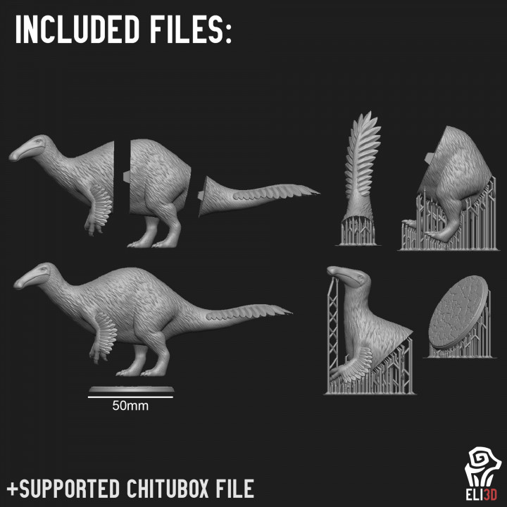 3D Printable Dinosaurs - Dino Bundle 2 by ELI 3D