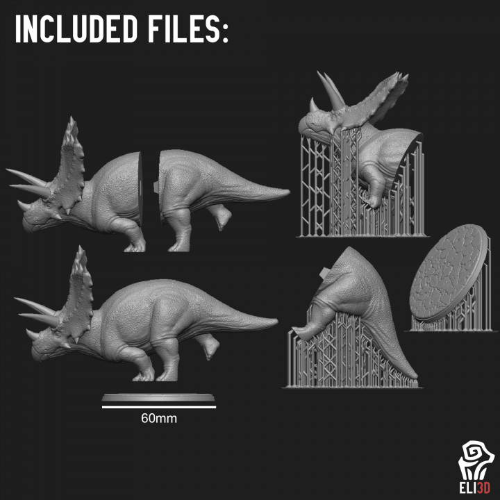3D Printable Dinosaurs - Dino Bundle 2 by ELI 3D