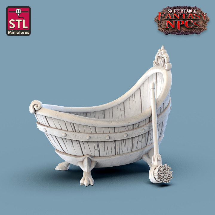 3D Printable Fantasy NPCs - Inn Set by STL Miniatures