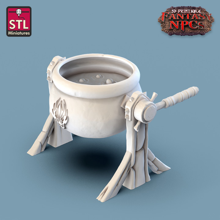 3D Printable Fantasy NPCs - Inn Set by STL Miniatures