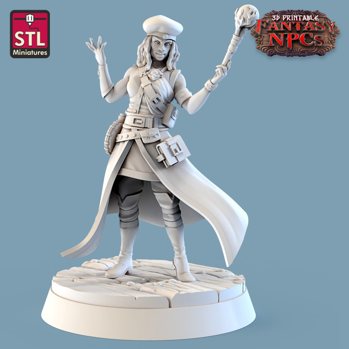3D Printable Fantasy NPCs - Magic Item Vendor Set by STL Miniatures